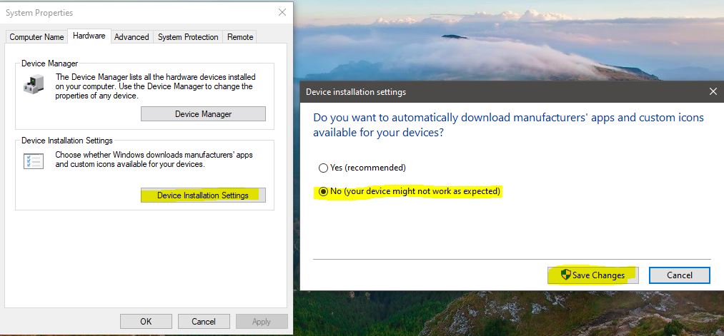 Fix Your Hardware settings have changed Error in Windows 10 - Technoresult