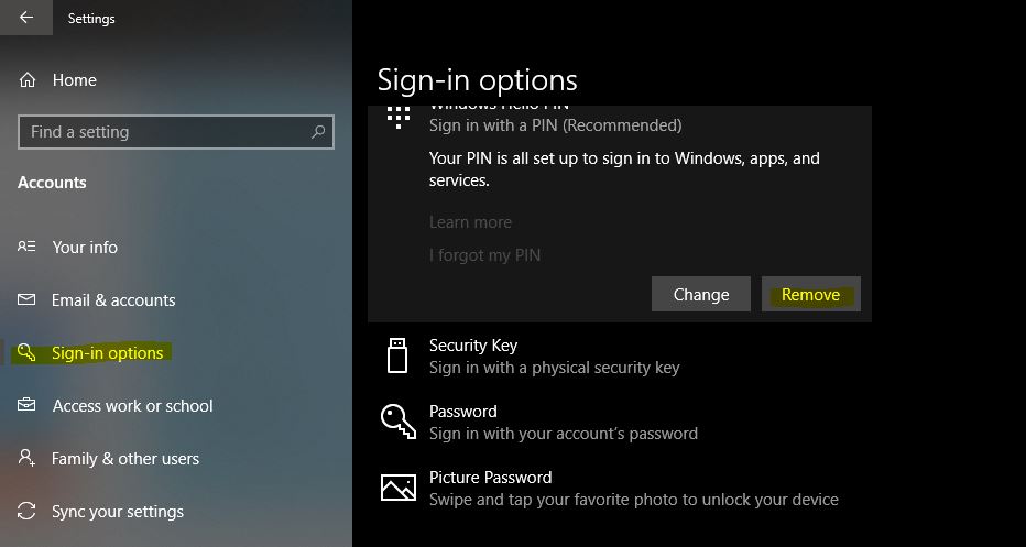 Fix Windows Hello Not Working in Windows 10 - Technoresult