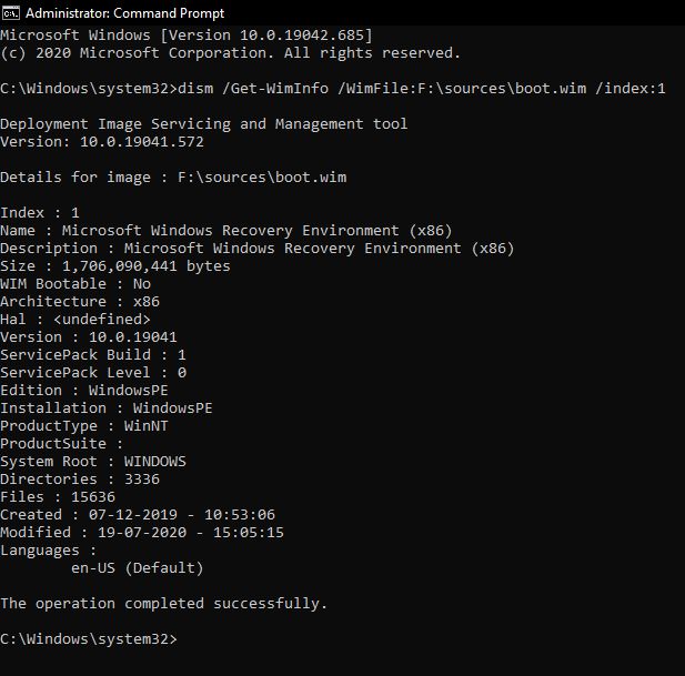 How To Get Windows Version Edition And Build Number From Iso File