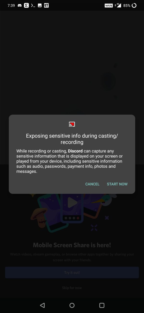 How to Screen Share on Mobile in Discord App? - Technoresult