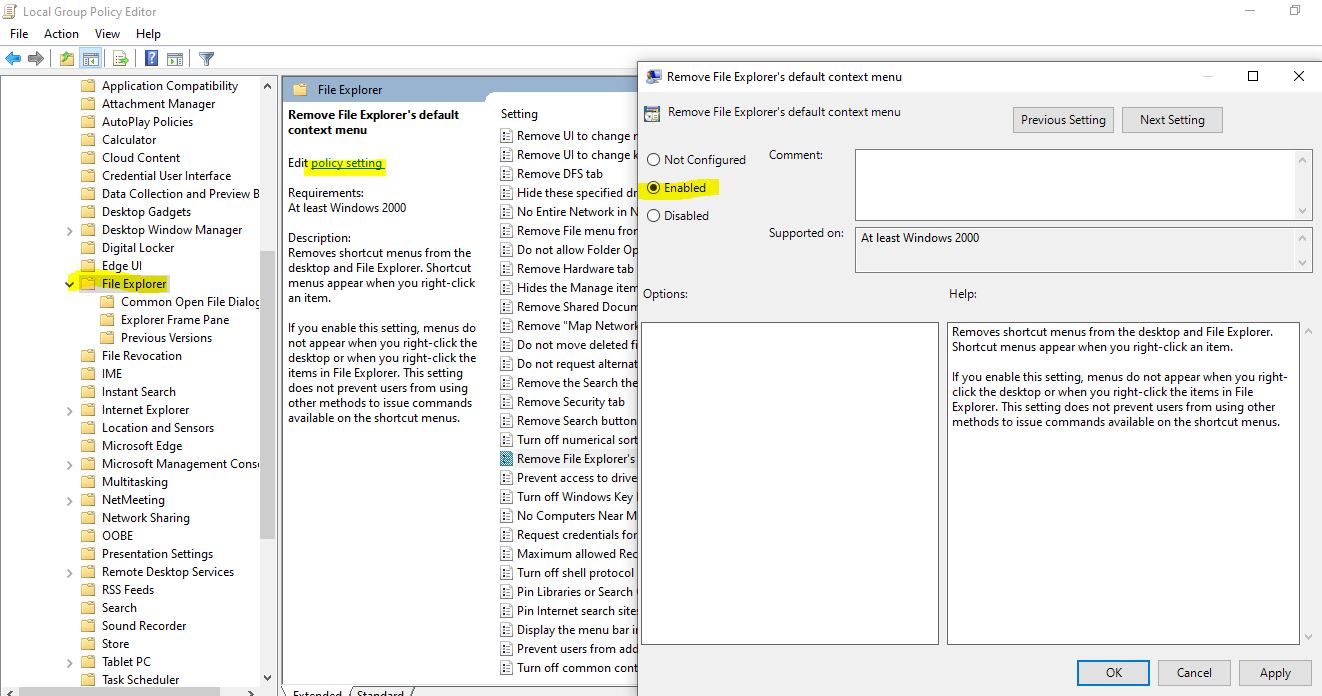 How To Disable Right Click Context Menu On Windows 10 Technoresult