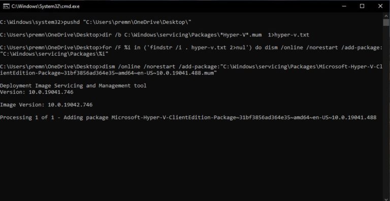 How to Enable Hyper-V on Windows 10 Home Editions? - Technoresult