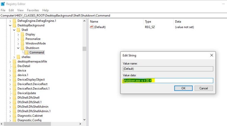 How To Add Shutdown To The Right Click Context Menu Technoresult