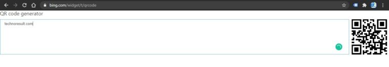 How to Generate QR Code Using Bing Search Engine? - Technoresult