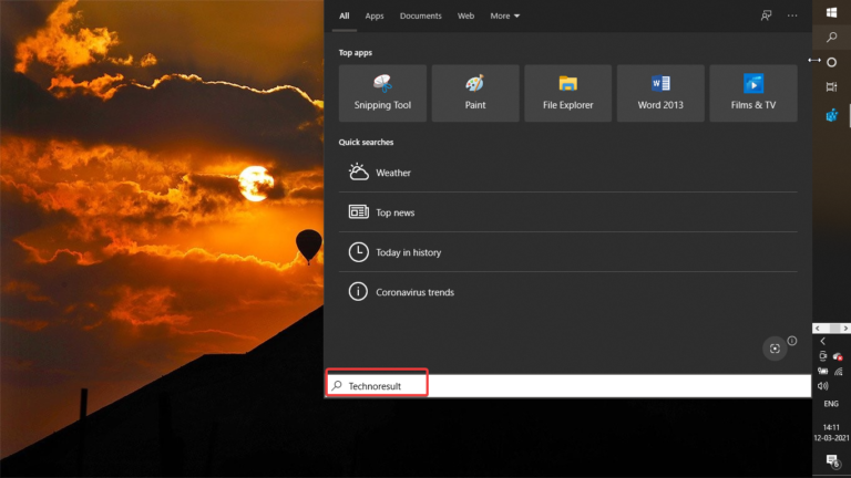 How to Edit Search box text in Windows 10? - Technoresult