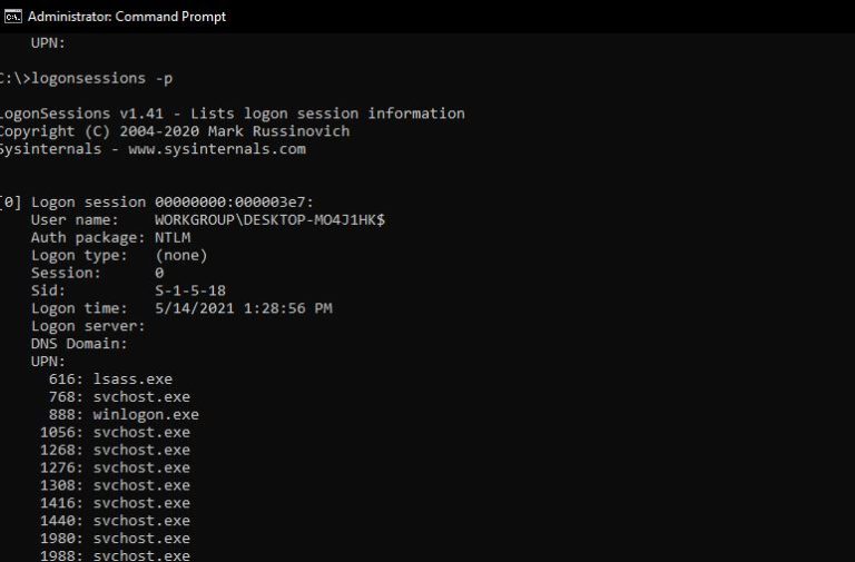 How to List out Current Logon Sessions in Windows? - Technoresult