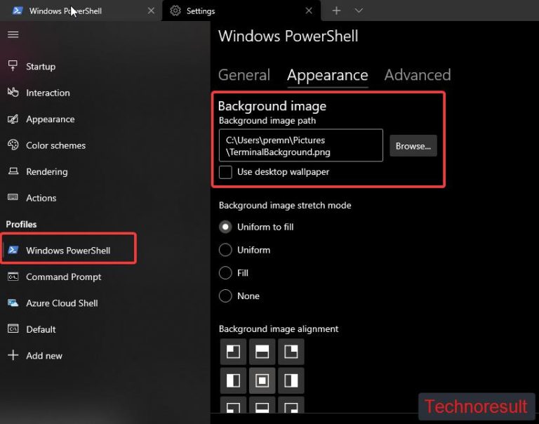 How to set Background Image in Windows Terminal? - Technoresult