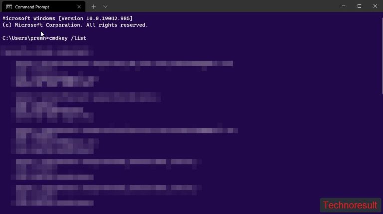 Add or Remove Credentials in Credential Manager using cmd - Technoresult