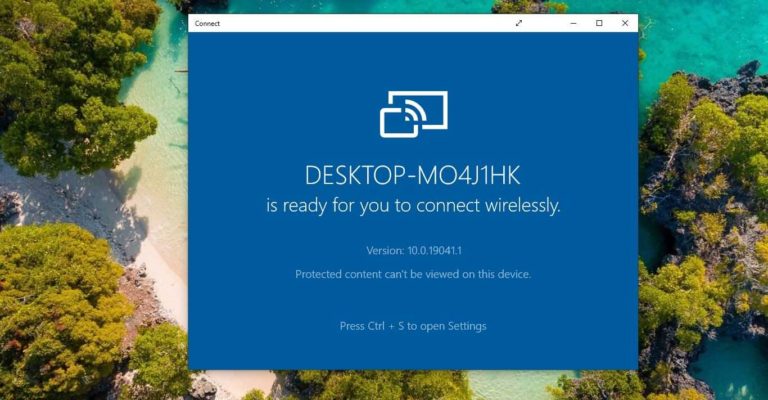 How to Enable Wireless Display feature in Windows 10? - Technoresult