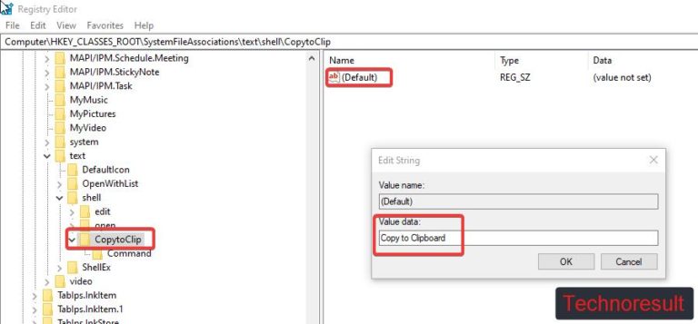 Add Copy To Clipboard To Right Click Context Menu In Windows 10