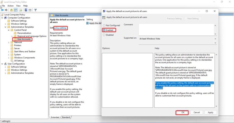 How to Apply default User Account Picture to All Users in Windows 11/10 ...