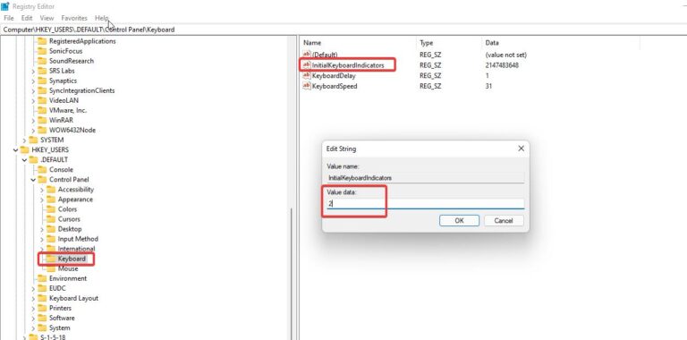 How to Keep NUM Lock ON always in Windows 10/11? - Technoresult
