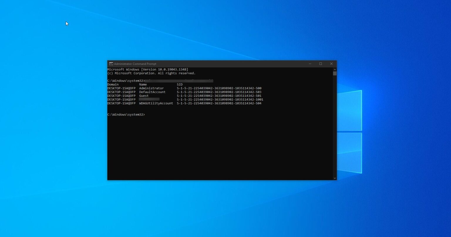 How To Find Sid Security Identifiers Using Command Prompt In Windows 10