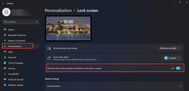 How to show the lock screen background picture on the sign-in screen ...