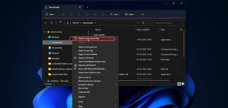 How To Add Command Prompt Admin In Right click Context Menu On Windows 