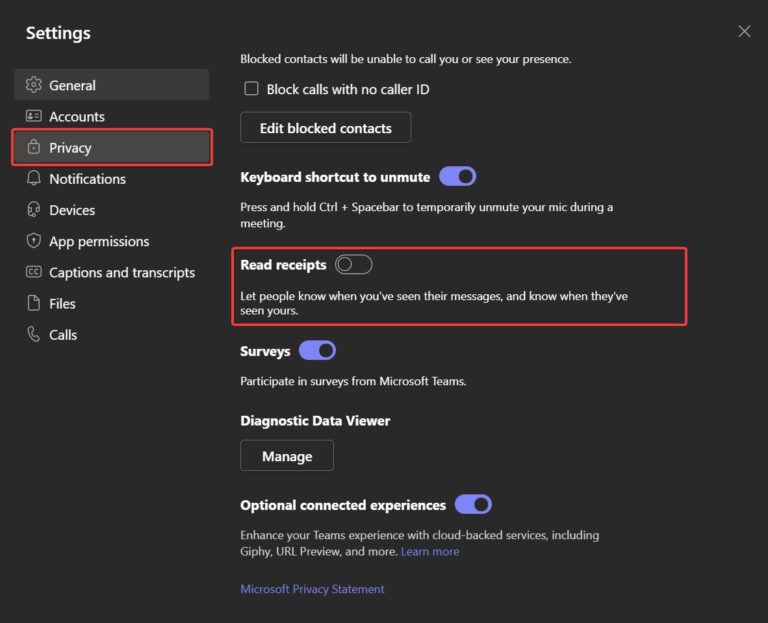 How to Enable or Disable Read Receipts in Microsoft Teams? - Technoresult
