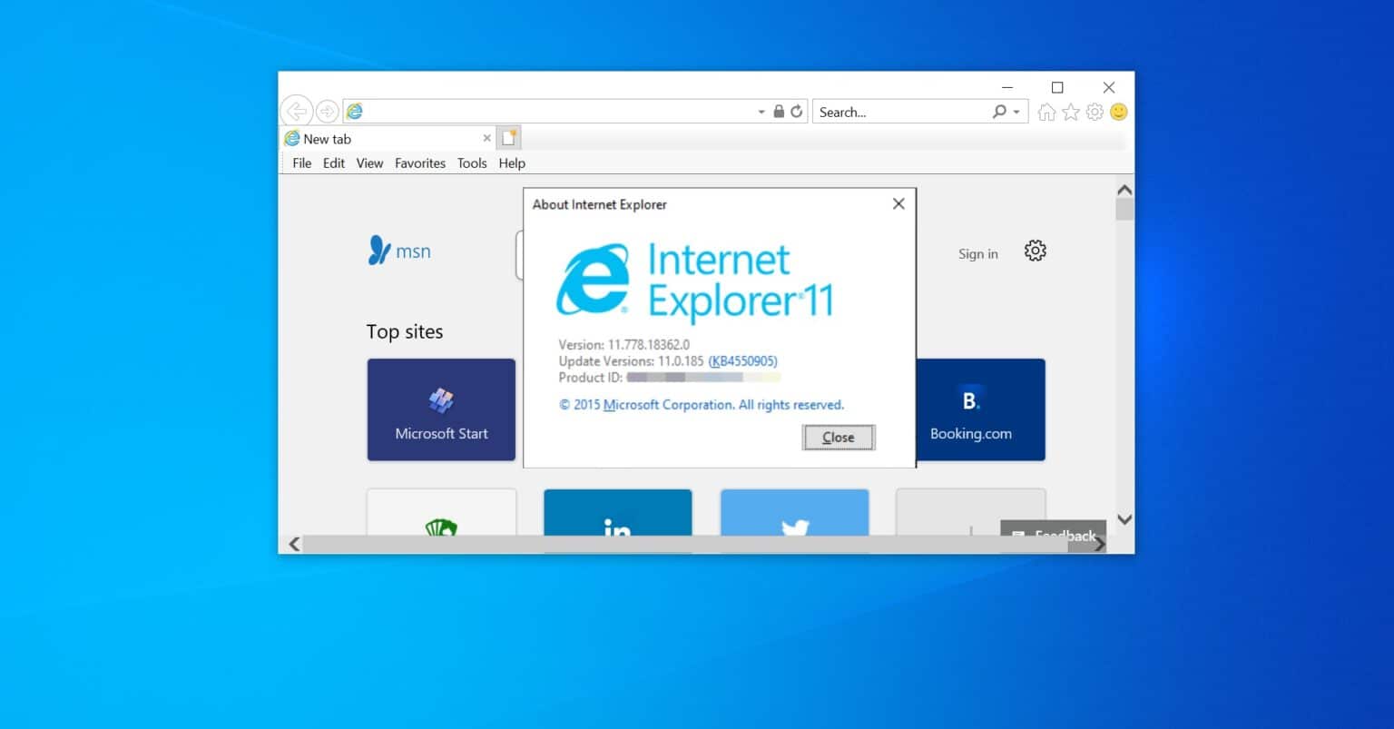 How To Find Internet Explorer Version Number Technoresult
