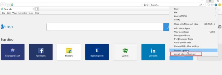 How to Find Internet Explorer Version Number? - Technoresult