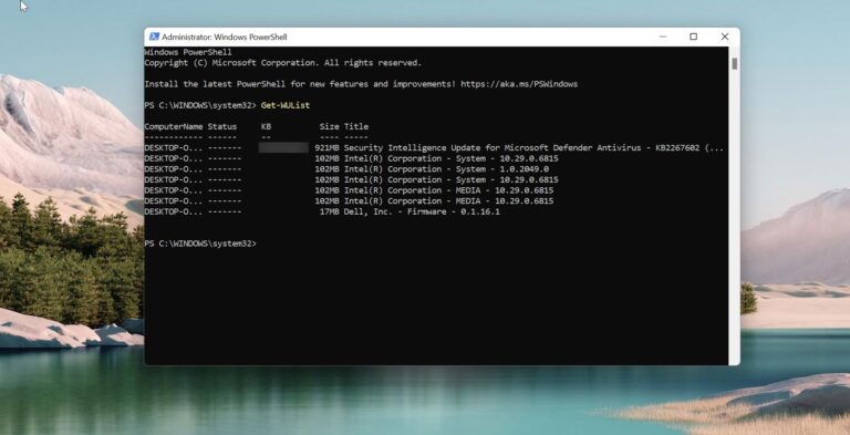 How To View Pending Updates Using Powershell In Windows 1110 Technoresult