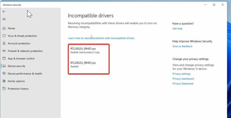 Fix Memory Integrity Can’t be turned on in Windows 11 - Technoresult