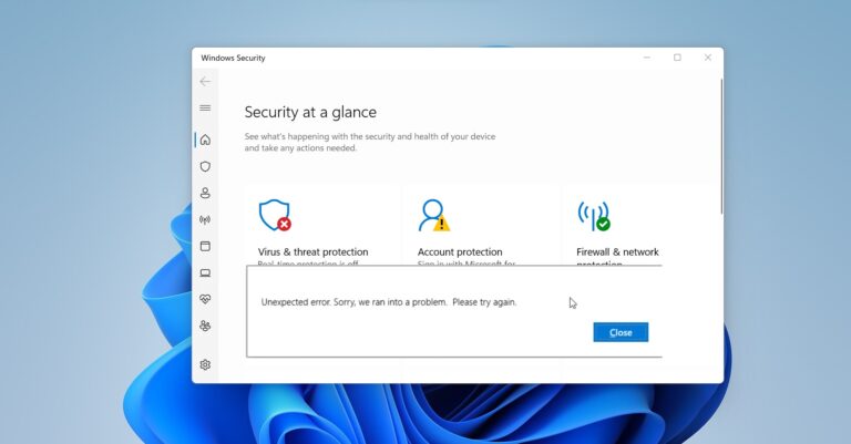 Fix Defender Threat Service has stopped error in Windows 11 - Technoresult