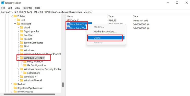 Fix Defender Threat Service has stopped error in Windows 11 - Technoresult