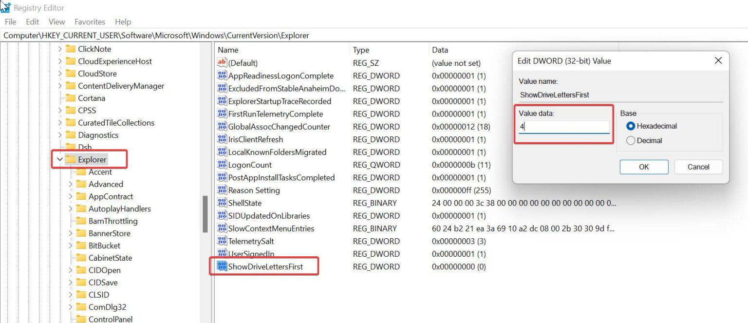 Switch Drive Letters Before or after the Drive name in Windows 11 ...