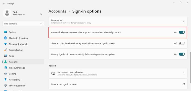 How To Restore Apps And Folders After Restart In Windows 11 Technoresult