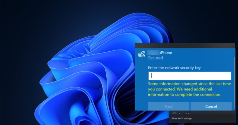 Fix Some information changed since error while connecting Wi-Fi in ...