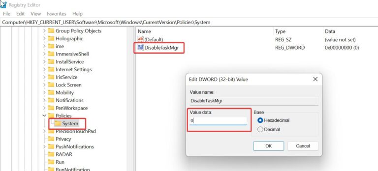Fix Task Manager has been disabled by your administrator in Windows 11/ ...