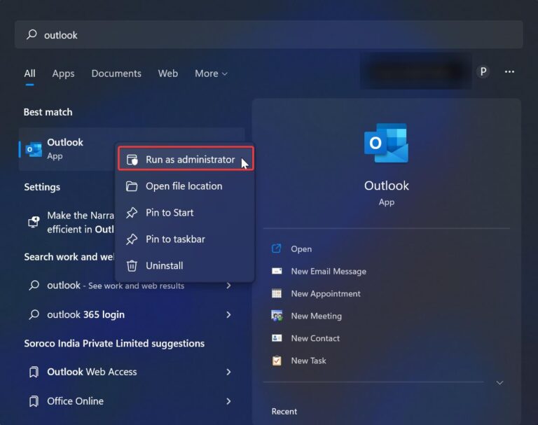 Fix Outlook Stuck at Loading Profile in Windows 11/10 - Technoresult