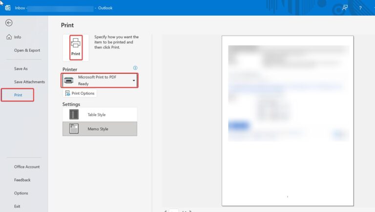 How to Save Outlook Email as PDF Without using any tool? - Technoresult
