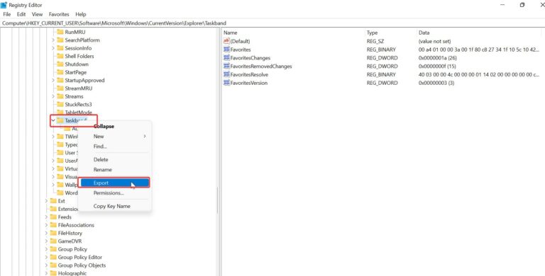 Backup and restore Taskbar Pinned items on Windows 11 - Technoresult