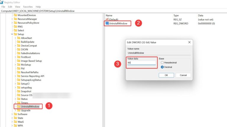 Extend Rollback to Windows 10 time limit in Windows 11 - Technoresult Extend Rollback to Windows 10 time limit in Windows 11 - Technoresult