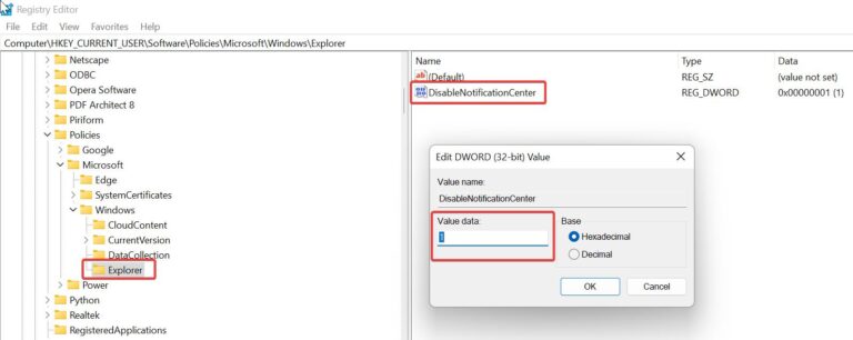 How to Disable Notification center in Windows 11? - Technoresult