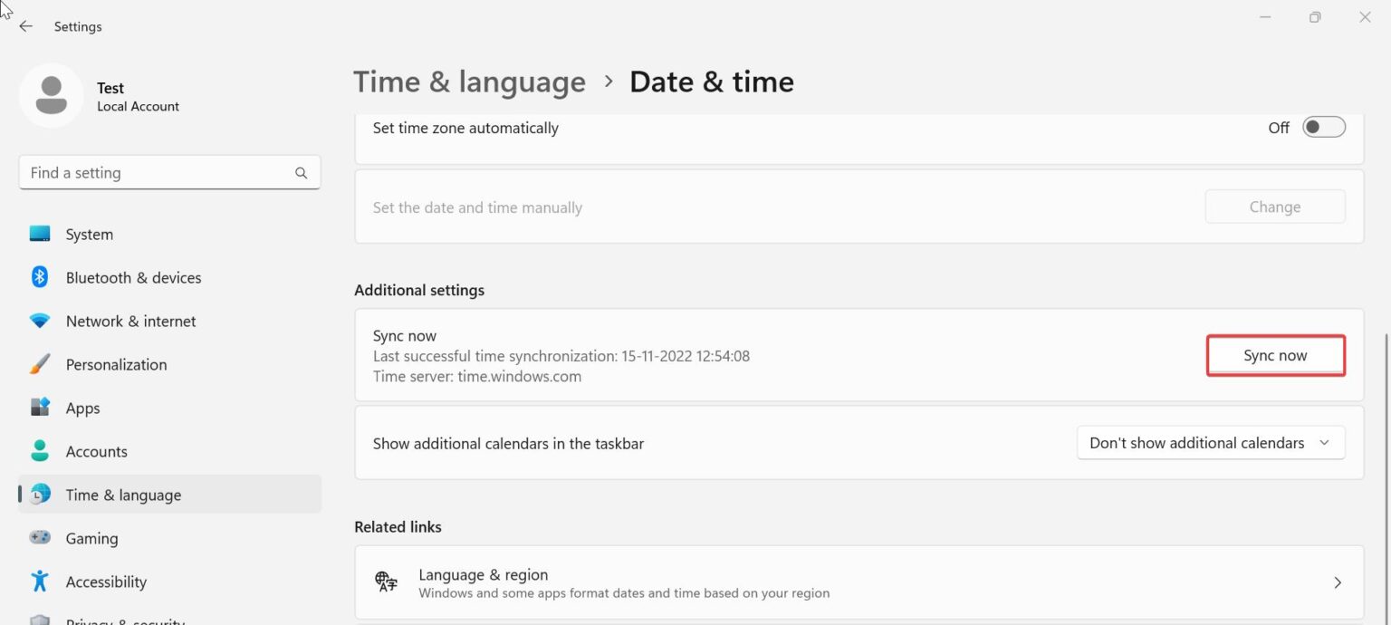 How to Sync Clock using Command Prompt in Windows 11? - Technoresult