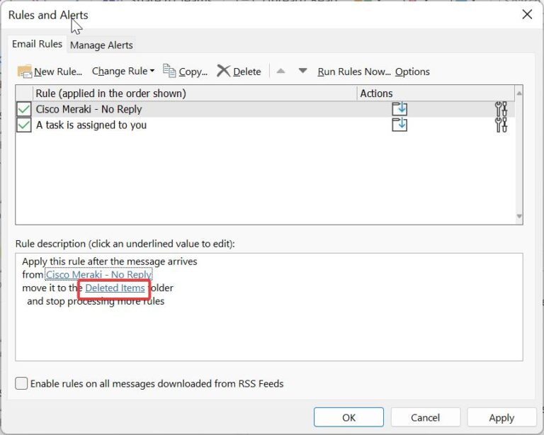 Fix all the Inbox items moved to Deleted items folder in Outlook - Technoresult