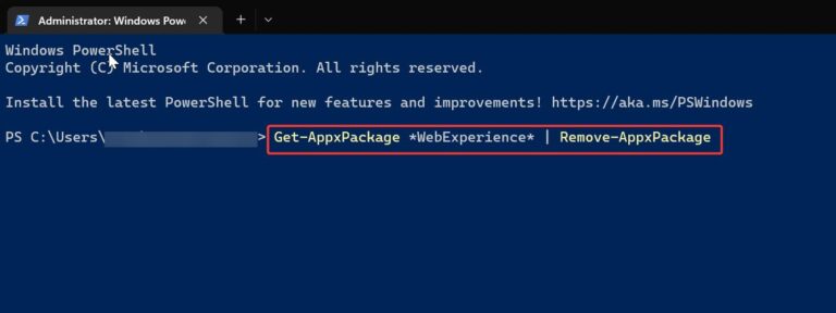How to Uninstall Widgets using PowerShell? - Technoresult