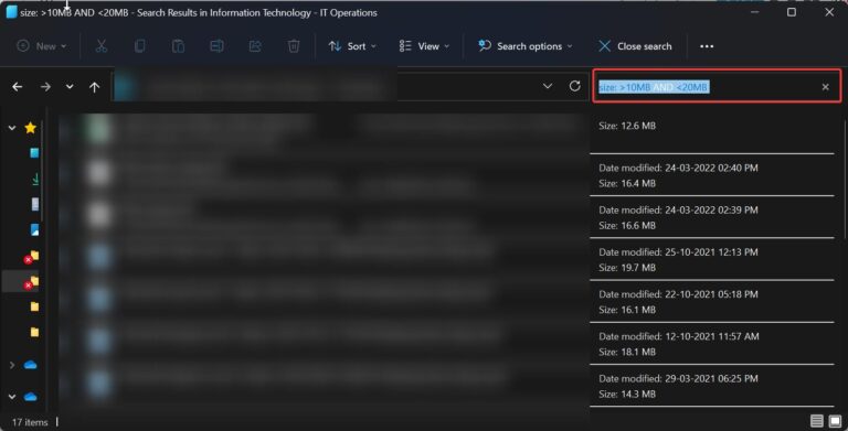 How to use File Explorer size filter in Windows 11? - Technoresult