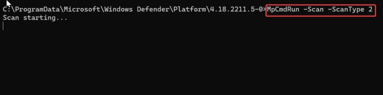 How to Scan for Virus using Command prompt in Windows 11? - Technoresult