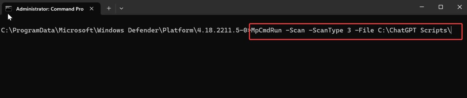 How to Scan for Virus using Command prompt in Windows 11? - Technoresult