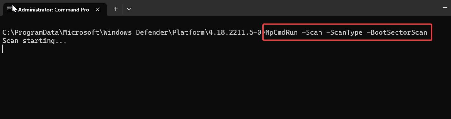 How to Scan for Virus using Command prompt in Windows 11? - Technoresult