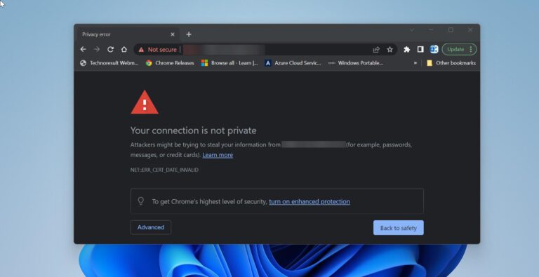 Fix SSL Connection Error On Google Chrome In Windows 10 11 Technoresult