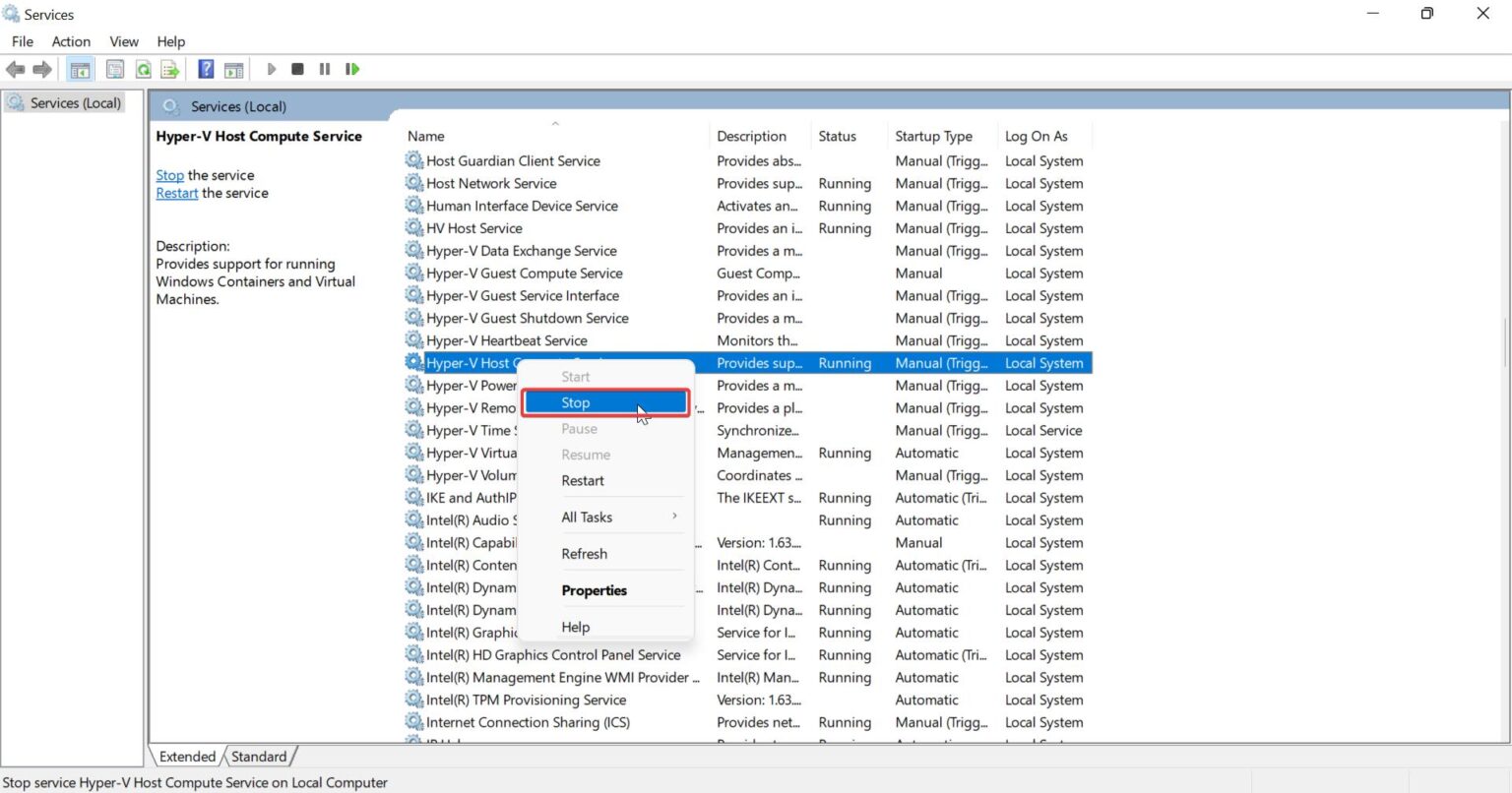 Fix The application encountered an error while attempting to change the state in Hyper-V Manager ...