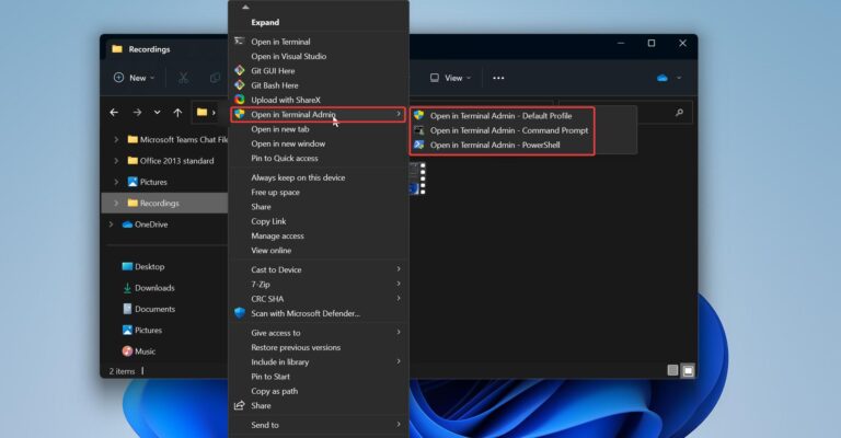 How to add Windows Terminal (Admin) to File explorer context menu in Windows 11? - Technoresult