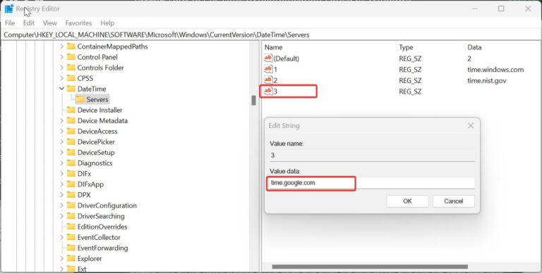 How to add different Time Servers in Windows 11? - Technoresult