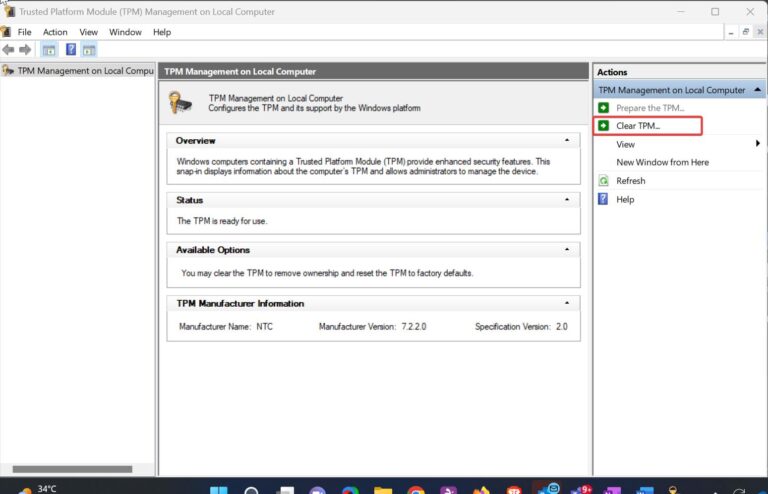 Fix Your computer’s Trusted Platform Module has malfunctioned error ...