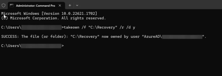 How to Change Ownership of a file or folder using Command prompt/PowerShell? - Technoresult