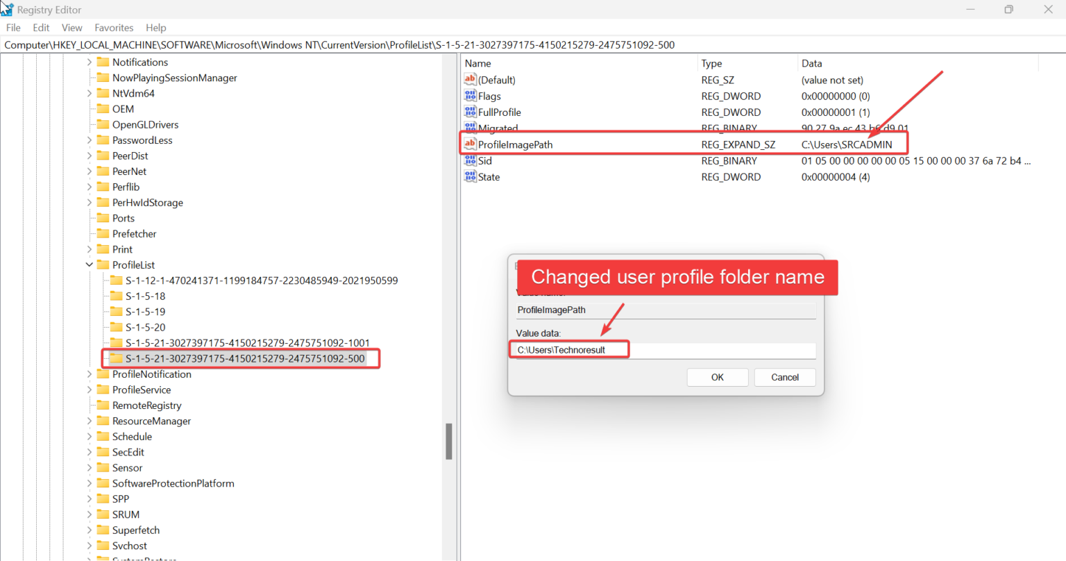 How to Change User Profile Folder Name in Windows 11/10? - Technoresult