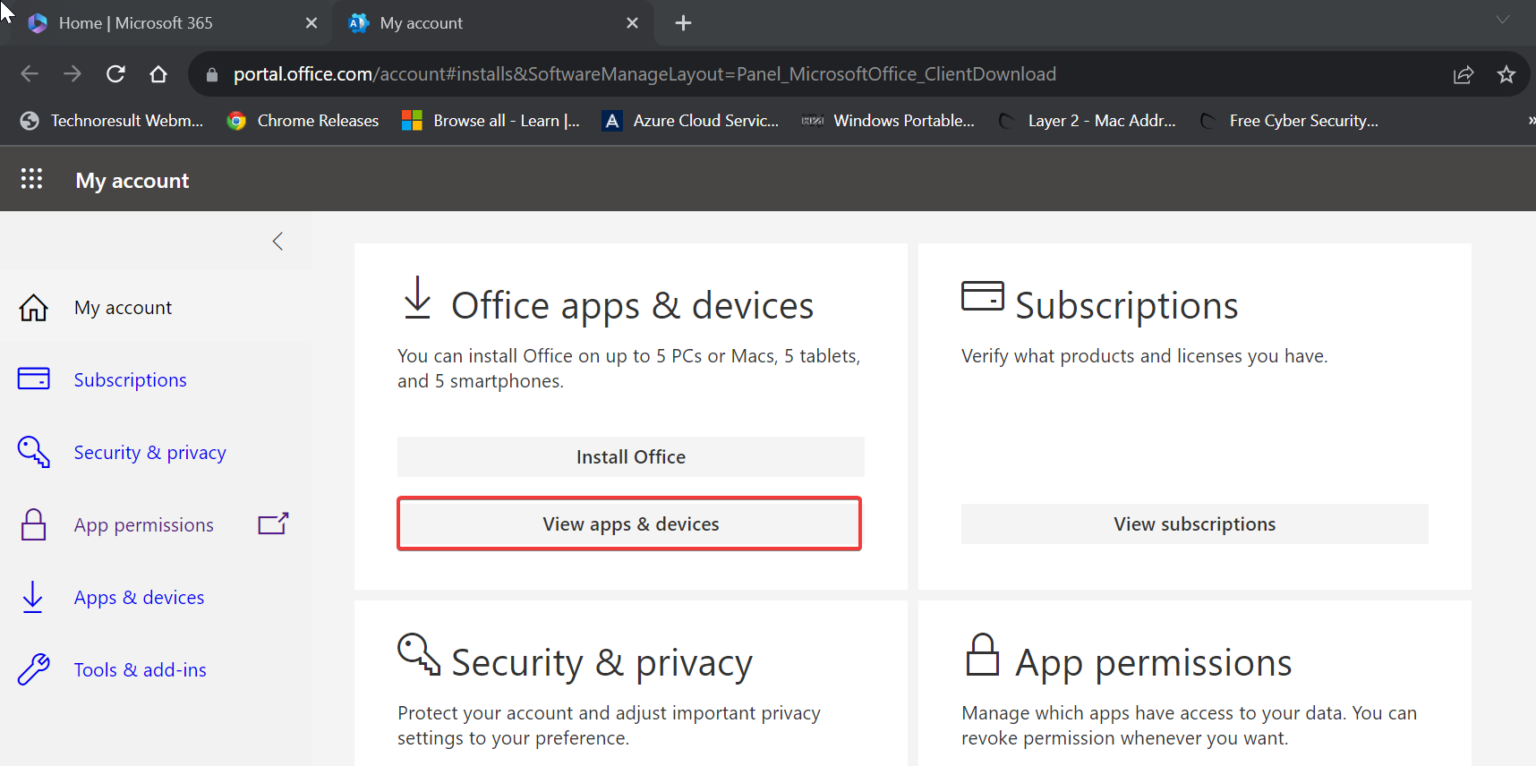 Fix CAAC000E Device Cap or Limit reached error in Microsoft 365 - Technoresult